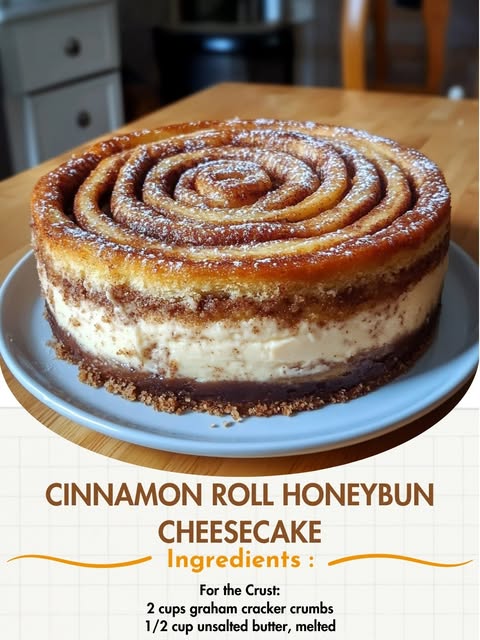 Cinnamon Roll Honeybun Cheesecake – Best Recipes