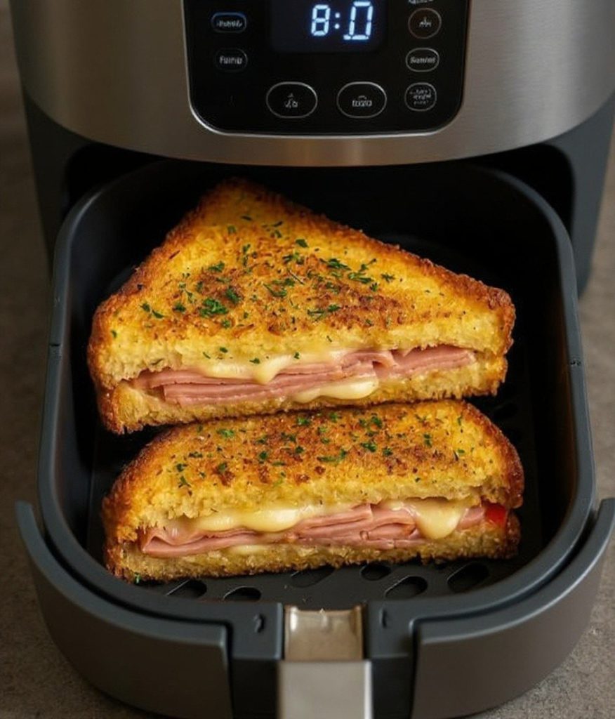 The Ultimate Air Fryer Grilled Ham & Cheese: Crispy, Melty Perfection ...